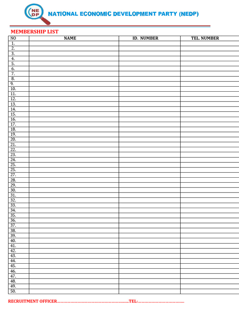 Membership List | PDF