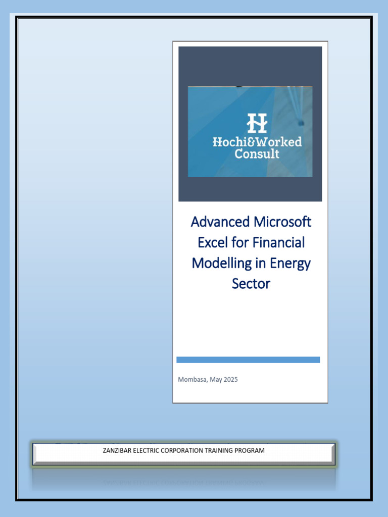Microsoft Excel For Financial Modelling Mombasa May 2025 | PDF