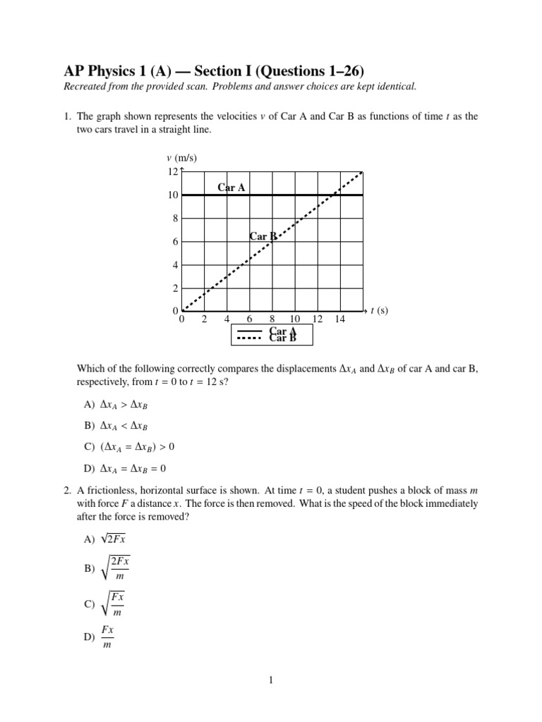 AP Physics 1 | PDF