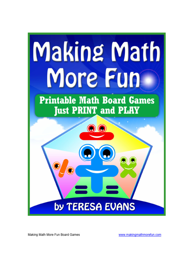 Making Math More Fun Math Board Games | PDF