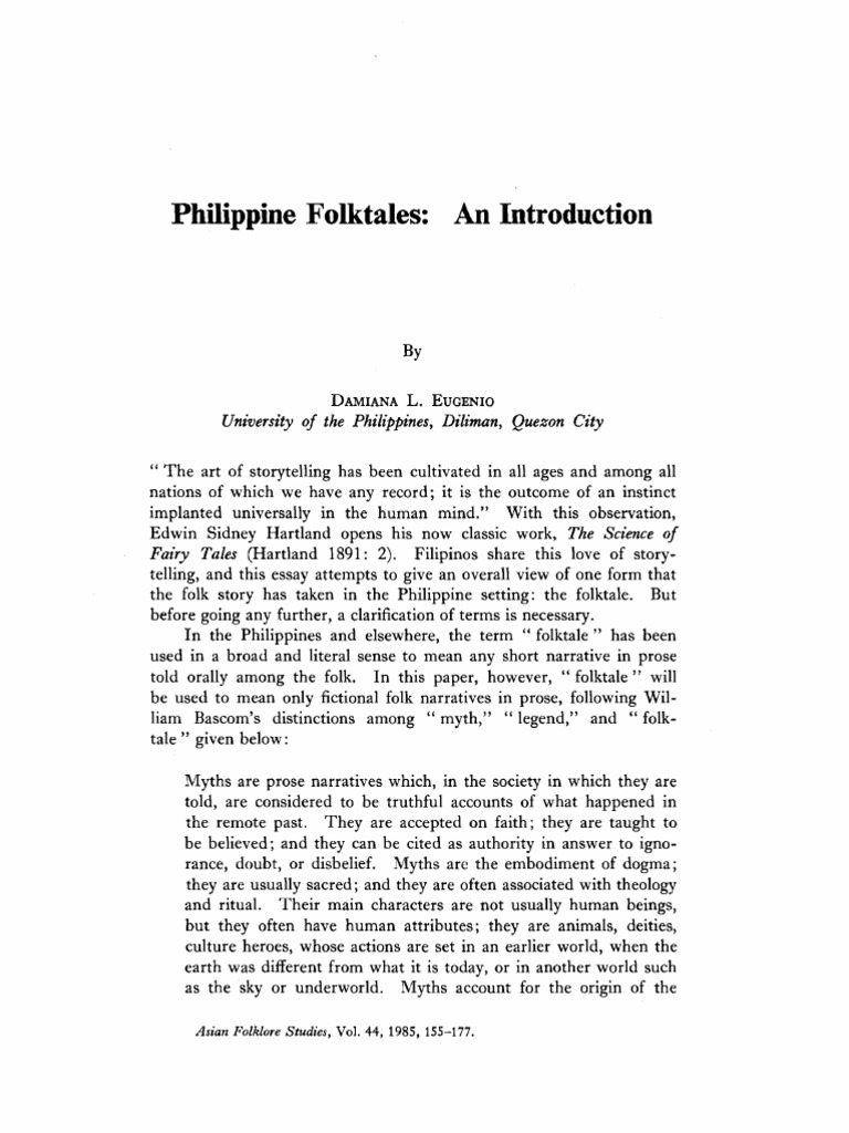 Philippine Folktales | PDF | Folklore | Fairy Tales