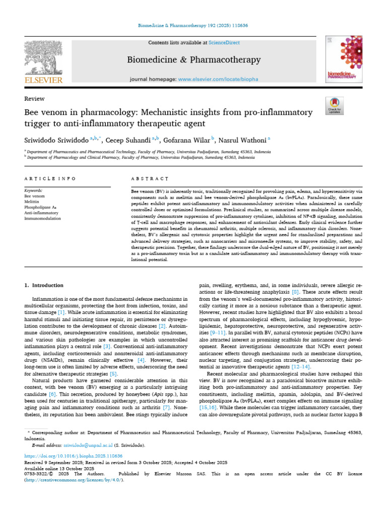 Sriwidodo 2025 | PDF | Inflammation | T Helper Cell