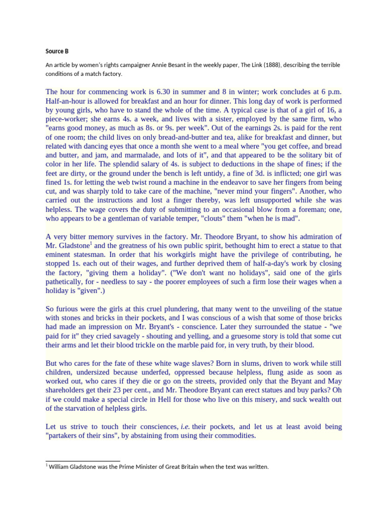 Source B - Non Fiction Analysis | PDF