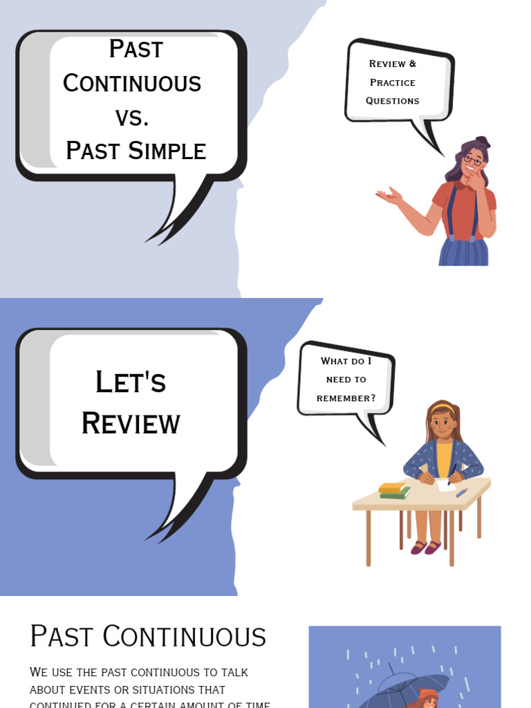 Past Continuous vs. Past Simple Presentation | PDF