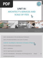 COA Scale of Charges for Architects | PDF | Architect