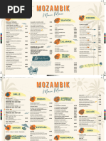 Mozambik Restaurant Menu & Prices | PDF | Curry | Steak