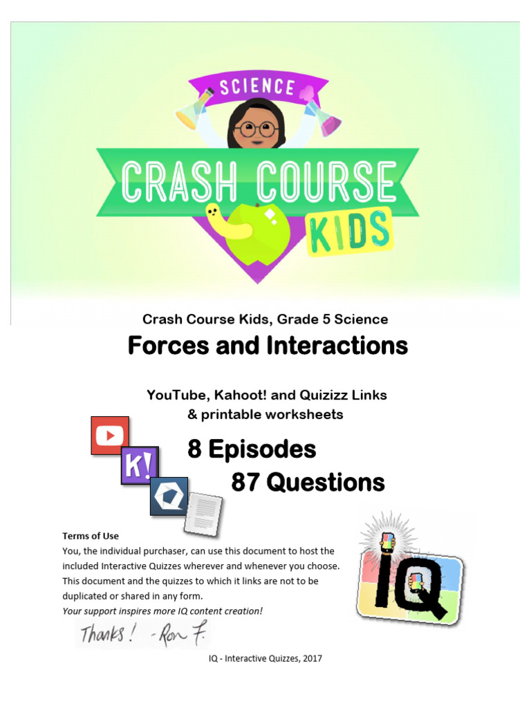 07 - Crash Course Kids, Forces and Interactions | PDF | Orbit | Force