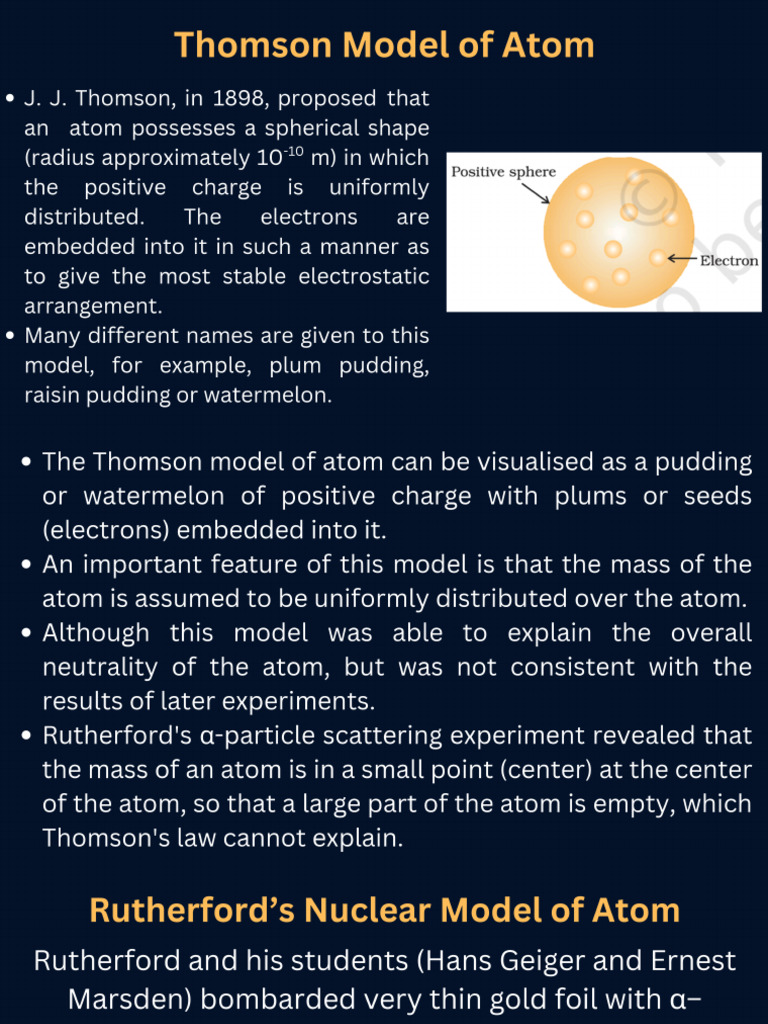 Atomic Models | PDF