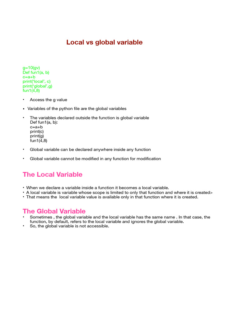 Local Global | PDF