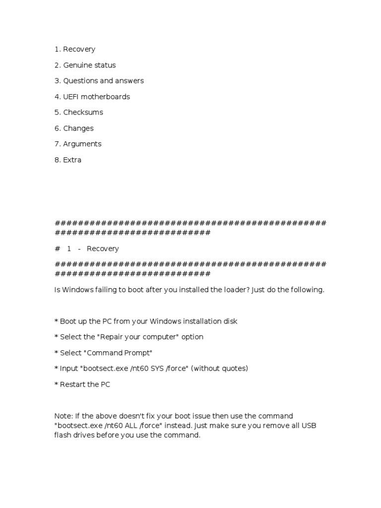 Win. Loader W7 | PDF | Booting | Windows 7