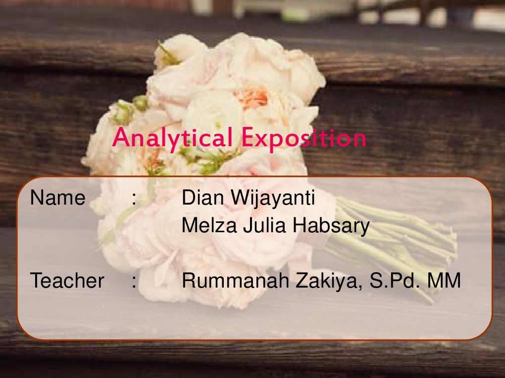 Analytical Exposition | PDF | Physical Exercise | Argument