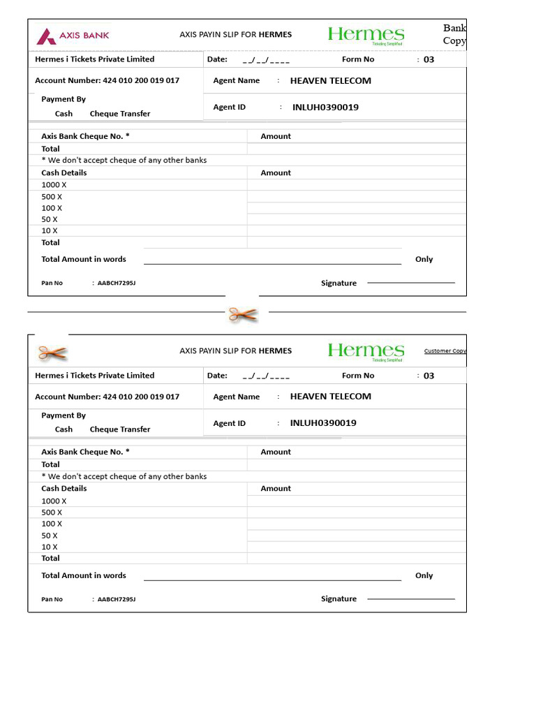 Axis Bank Pay in Slip | PDF