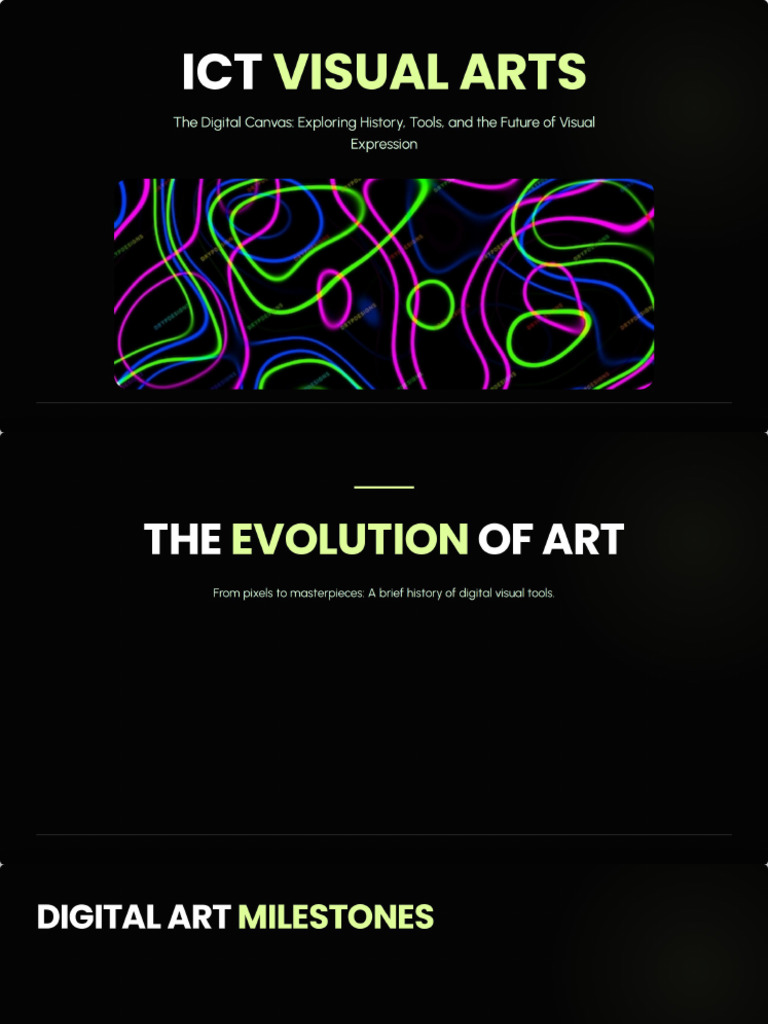 ICT Visual Arts - The Digital Canvas | PDF