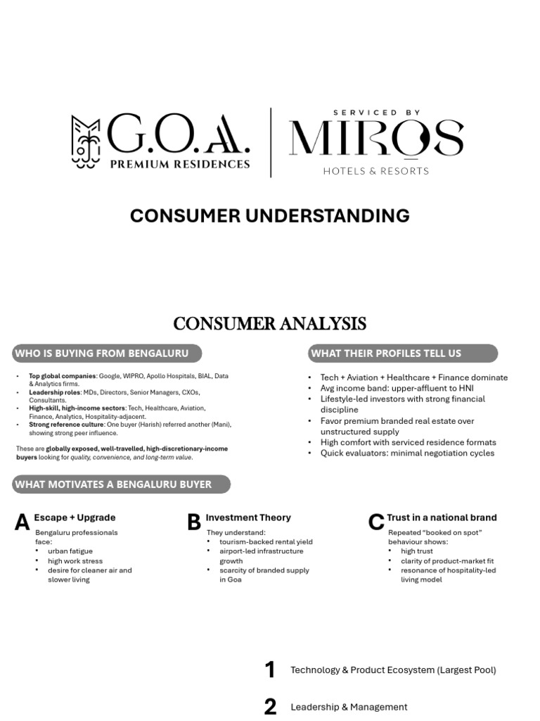 GOAA Premium Residences - Consumer Understanding | PDF ...