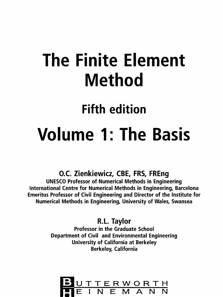 Finite Element Method: Fifth Edition | PDF | Royal Society ...