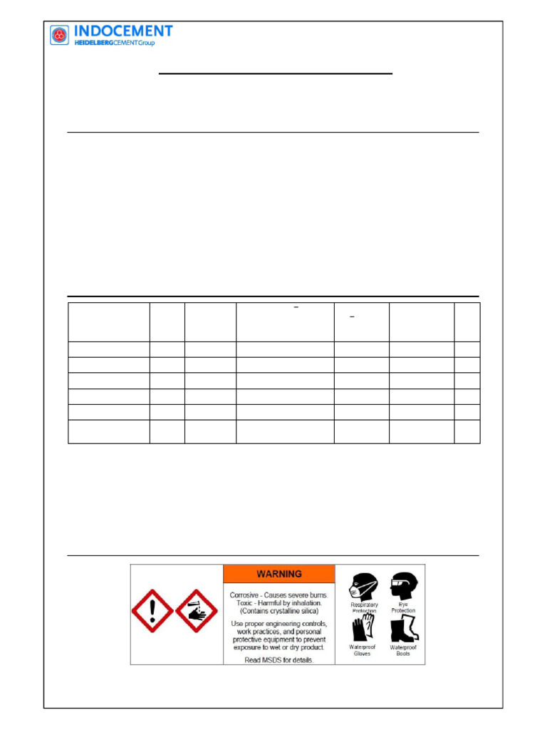 MSDS For PCC Rajawali | PDF | Resource Conservation And Recovery Act ...