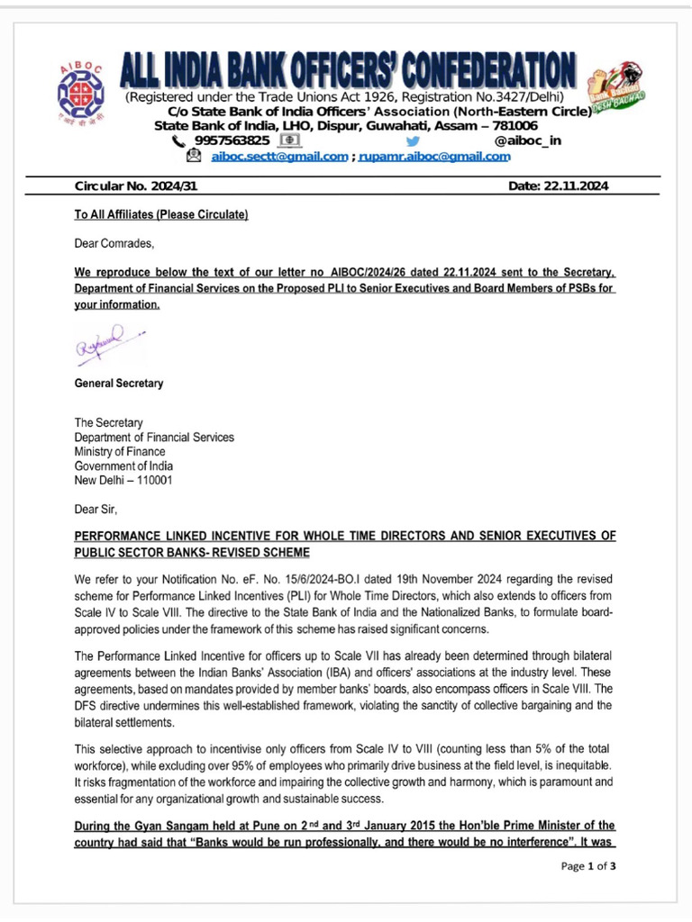 Aiboc Letter 22-11-2024 | PDF