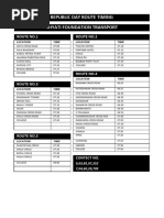 Surat City Bus Route Timetable | PDF