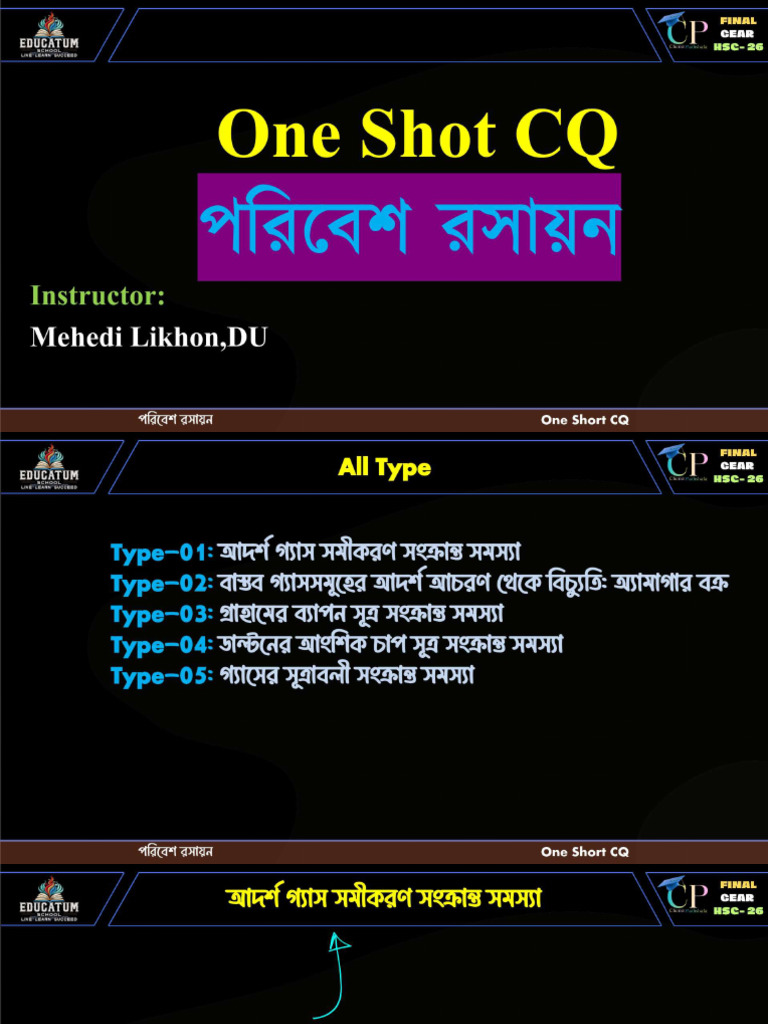 Chemistry Chap-01 One Shot CQ - Compressed | PDF
