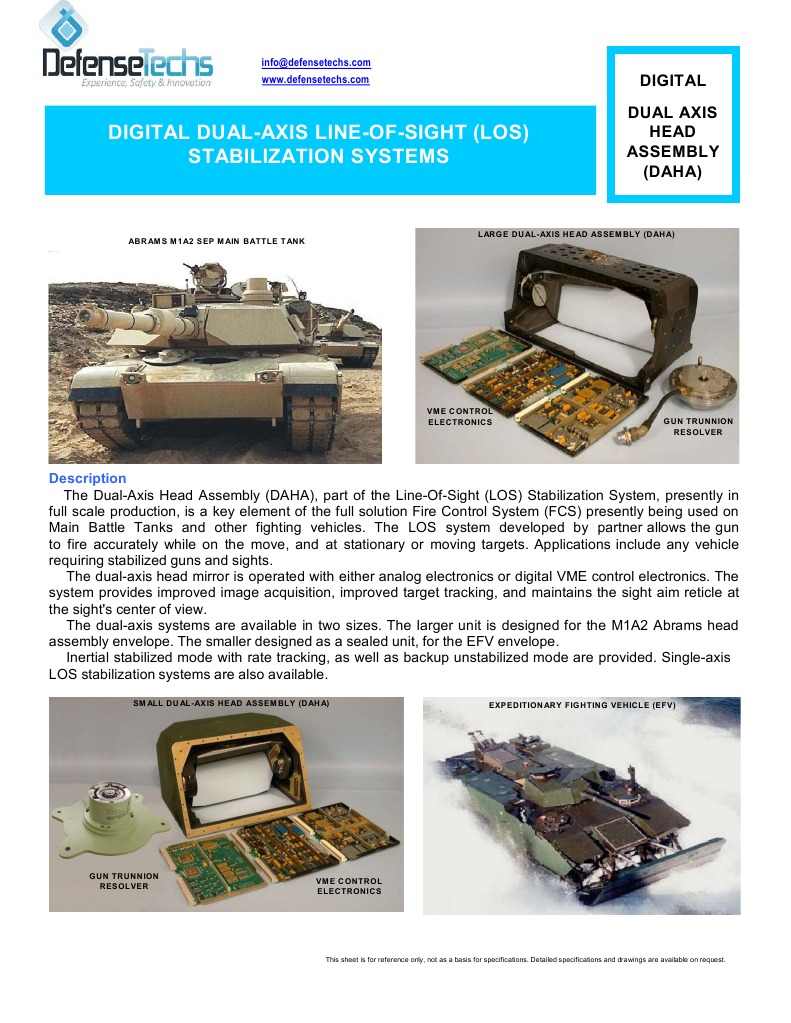 Digital Dual-Axis Line-Of-sight Los Defensetechs | PDF | Military ...