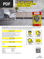 Kegunaan dan Daya Sebar MU-400 GranitFix | PDF