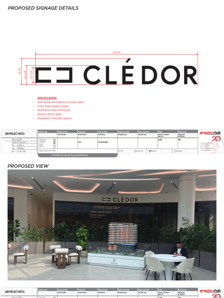 Cledor 3d Sign - Proposal | PDF | Communication Design