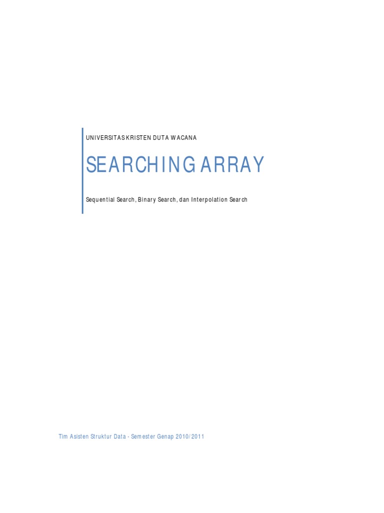 Modul 2 - Searching Array | PDF