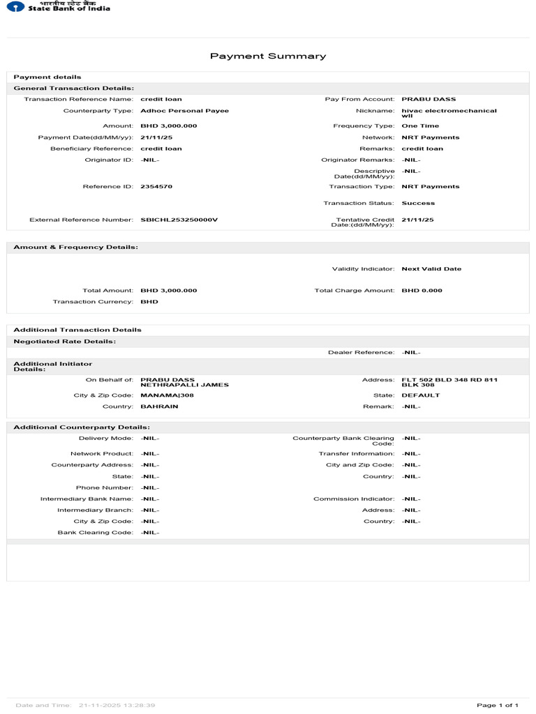 Initiate Single Entry Payment Summary UX321!11!2025 | PDF | Payments ...