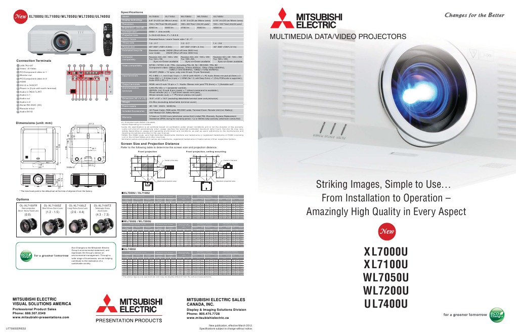 7000 Series 243 | PDF | Display Resolution | Lens (Optics)