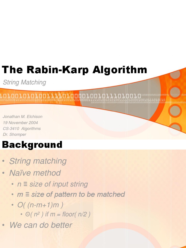 Rabin Karp Matching | PDF | Formalism (Deductive) | Discrete Mathematics