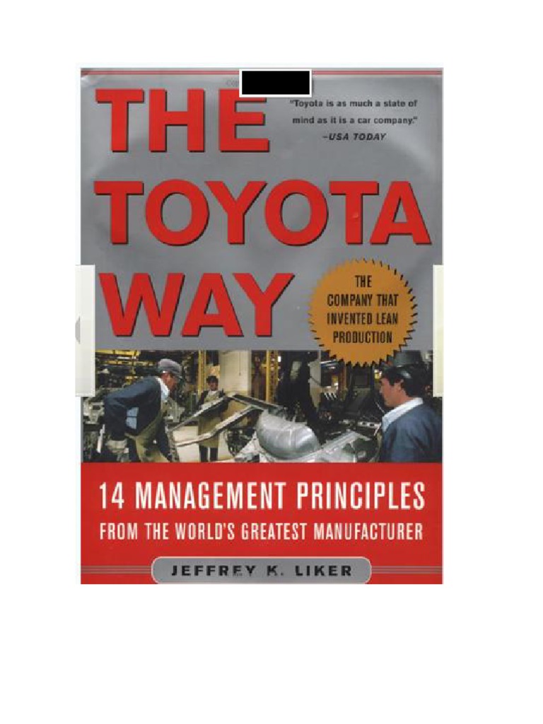 The Toyota Way | PDF | Lean Manufacturing | Toyota