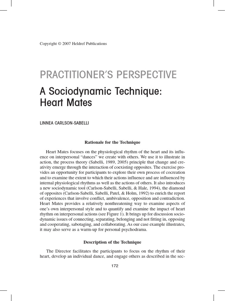 A Sociodynamic Technique | PDF | Heart Rate