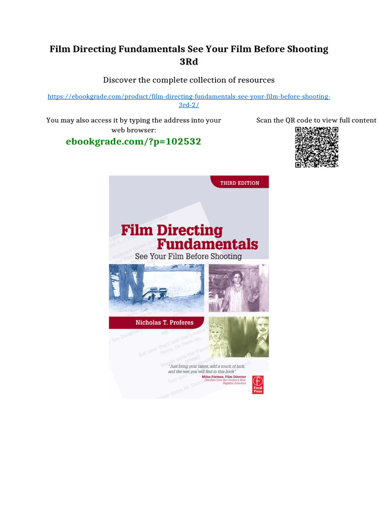 Film Directing Fundamentals See Your Film Before Shooting 3rd Sample ...