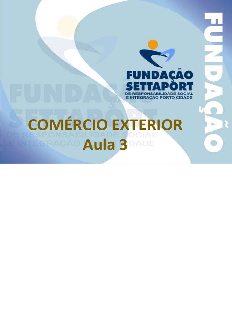 Comex Aula 3a - Orgãos Intervenientes Siscomex e Incoterms | PDF ...