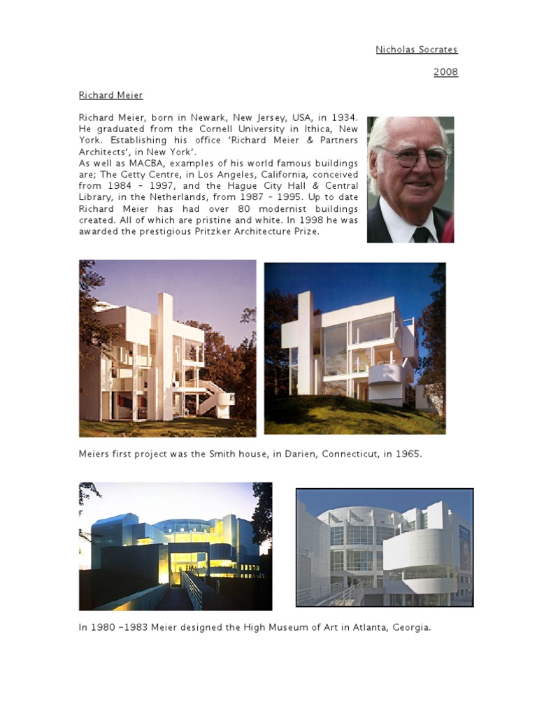 Richard Meier | PDF | Science | Technology (General)