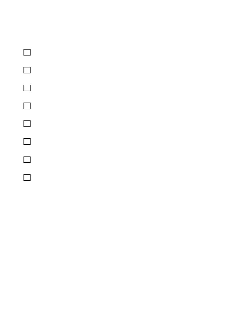 Denni Checklist Pro Sebe | PDF