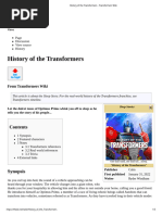 IDW Transformers Comics Reading Order | PDF | Hasbro | Fictional Vehicles