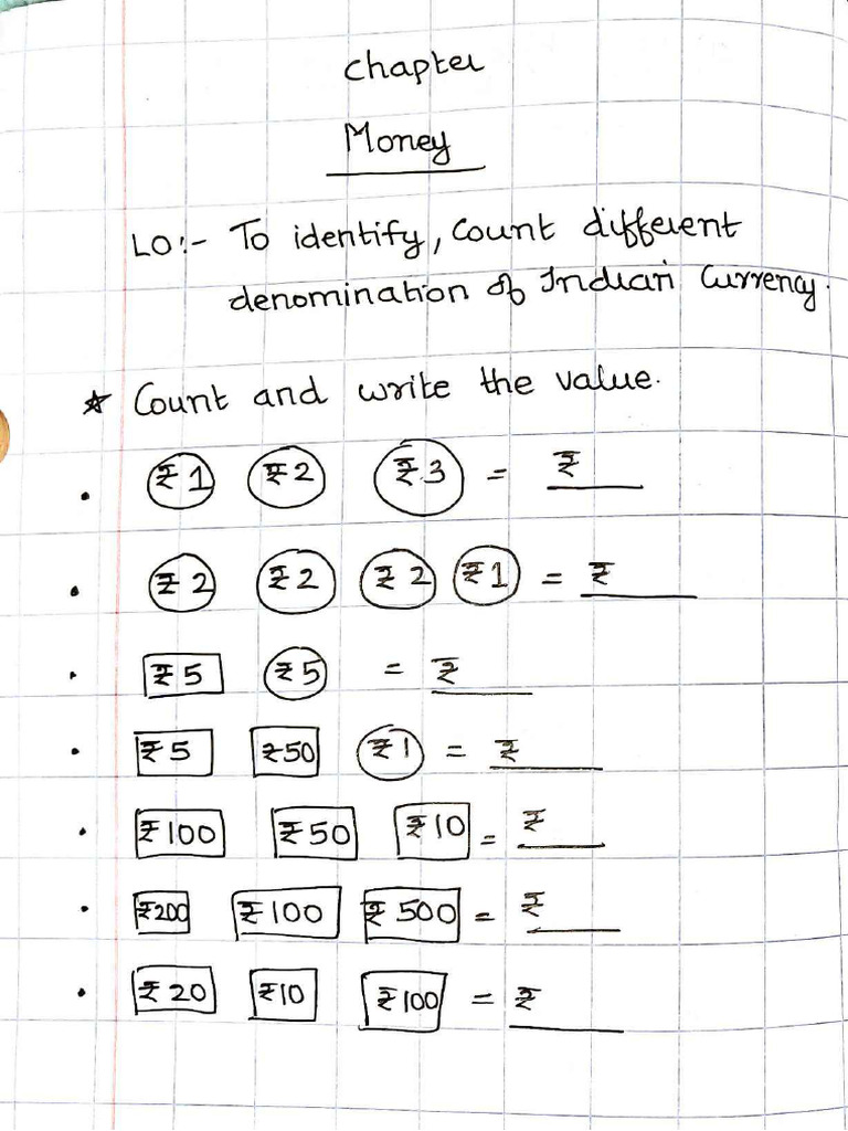 Money Grade 2 | PDF