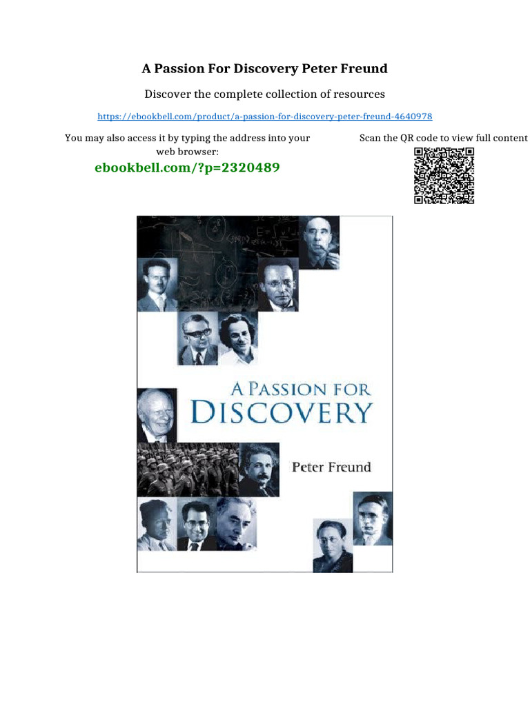 A Passion For Discovery Peter Freund Sample | PDF | Agamemnon | Greek ...