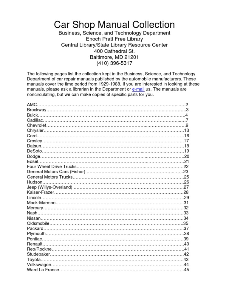 Shop Manuals | PDF | Chevrolet | Industries