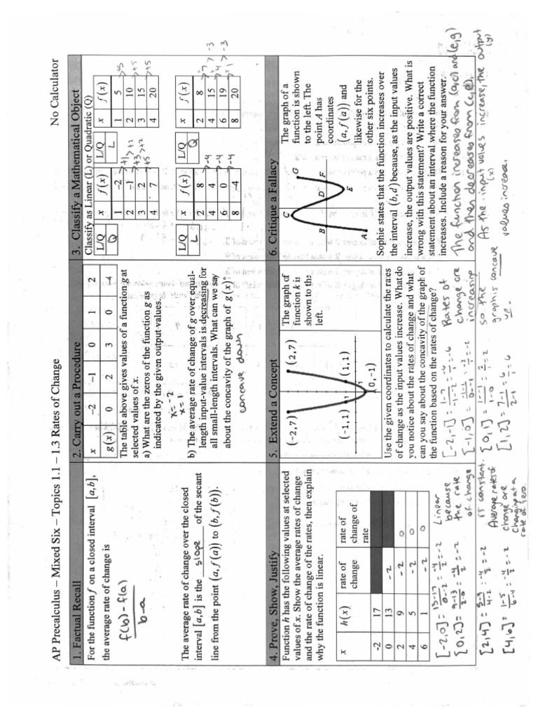 KEY Unit 1A-Quiz 1.1-1.3 Review-Worksheet | PDF