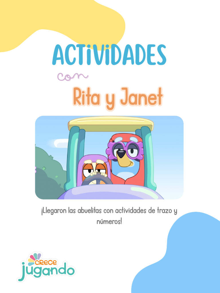 Bluey - Actividad de Trazo + Números | PDF