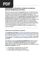 Understanding the Median Line Principle | PDF | International Relations ...