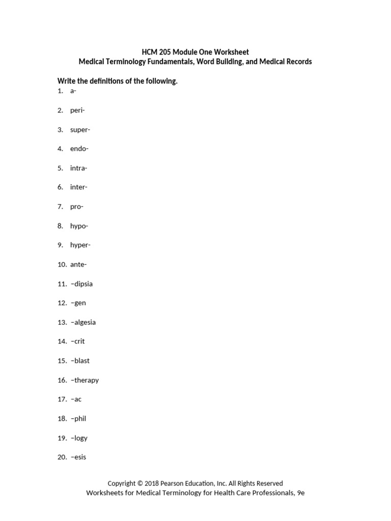 HCM 205 Module One Worksheet 2 | PDF | Chess Theory | Linguistics