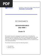 Grade 10 Business Studies ATP 2026 | PDF | Swot Analysis | Economies