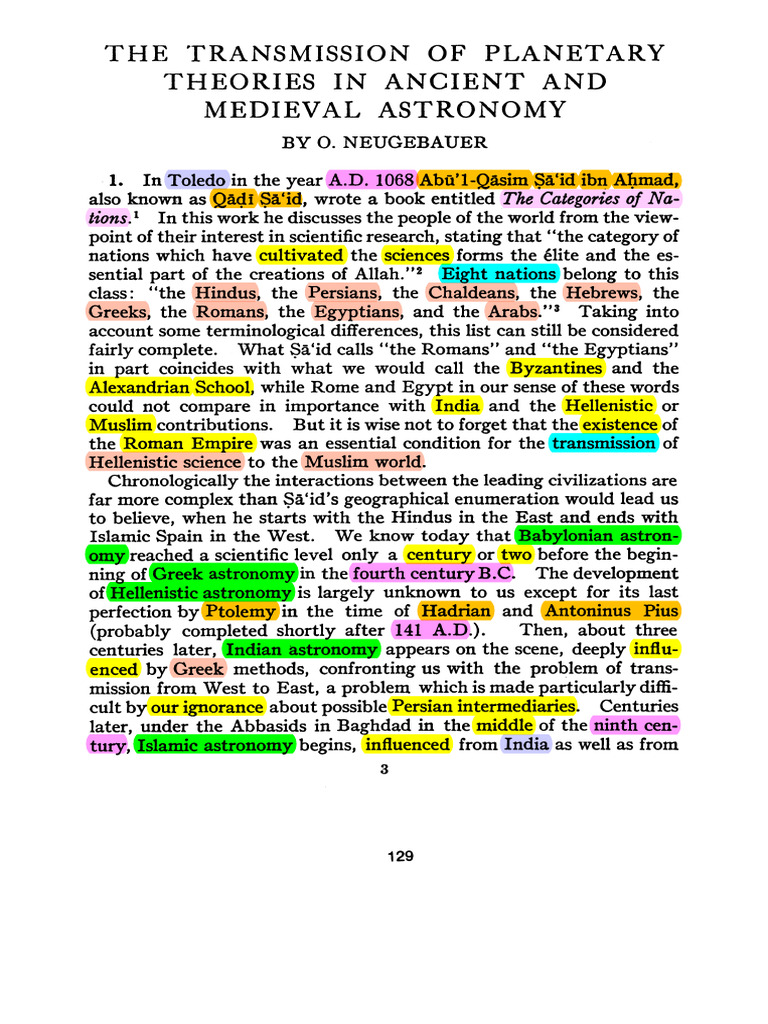 1956 - Neugebauer - The Transmission of Planetary Theories in Ancient ...