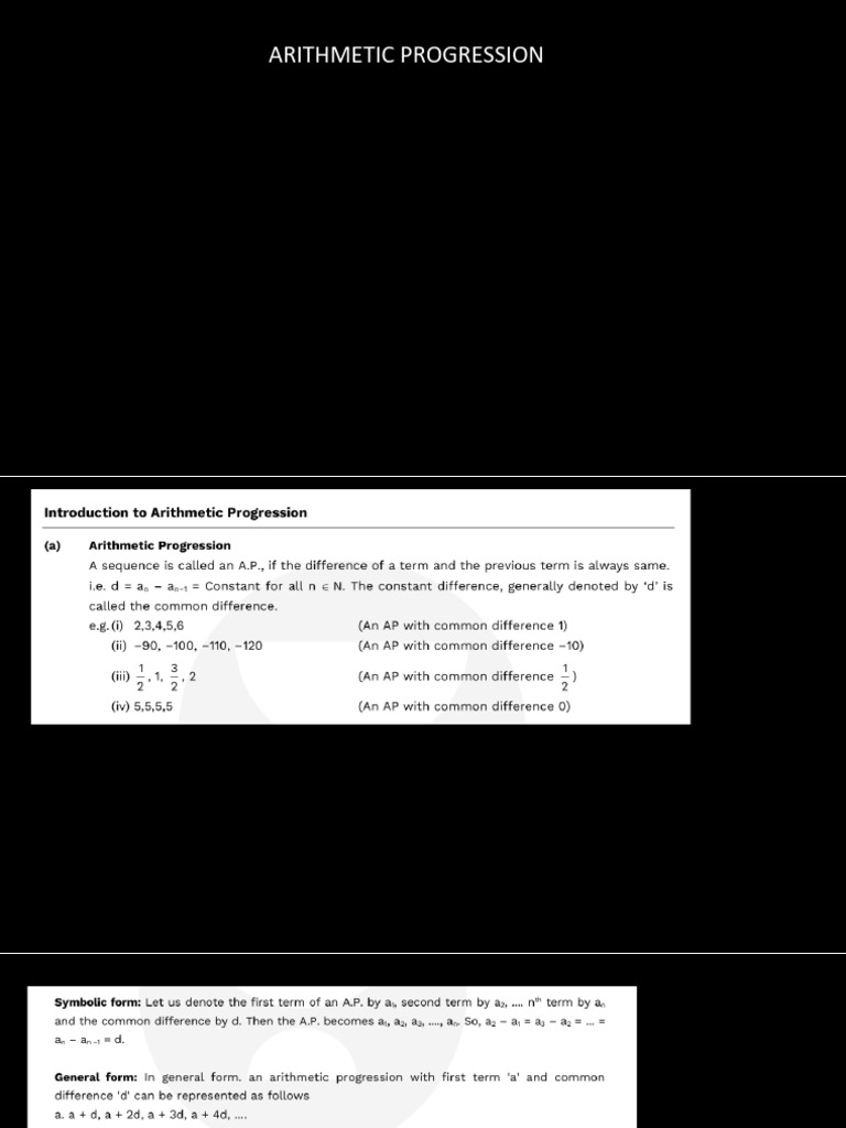 Arthimetic Progression PPT Board-1 | PDF | Numbers | Mathematics