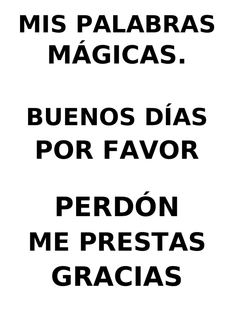 Mis Palabras Mágicas - 090643 | PDF