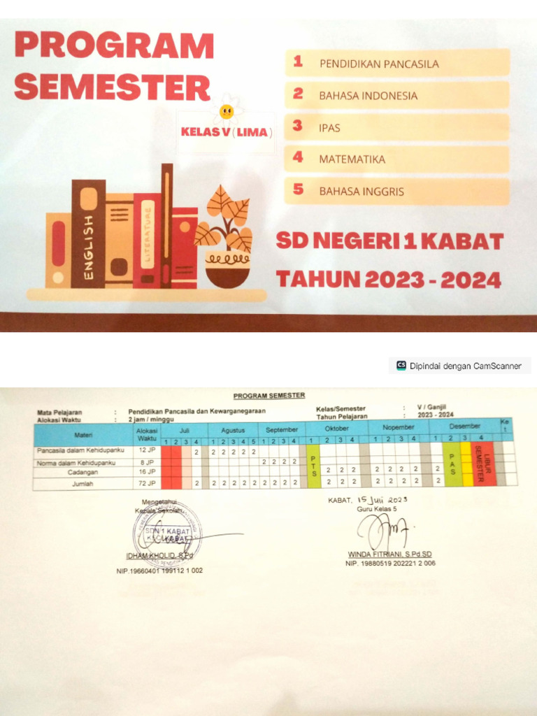 Program Semester 2023 - 2024 | PDF