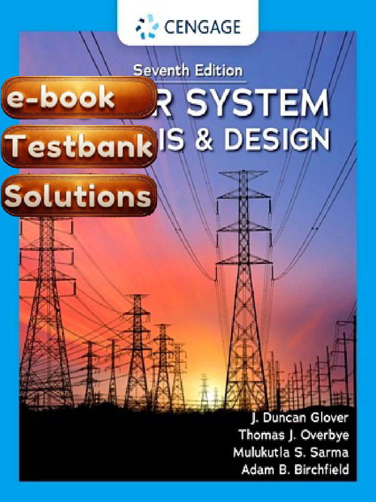 Textbook Power System Analysis and Design 7th Edition Textbook Download ...